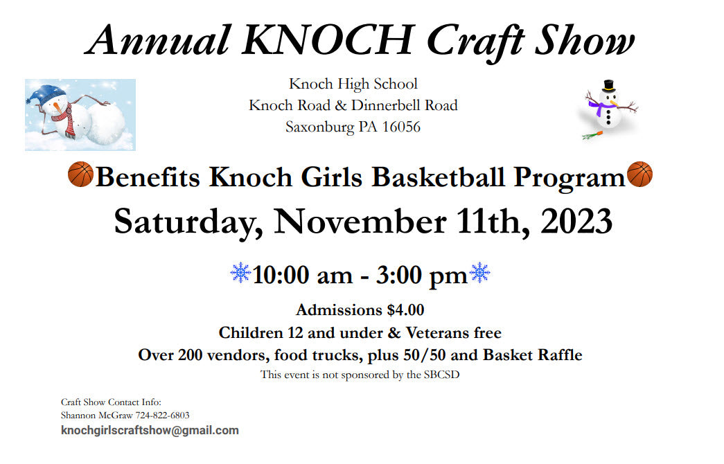 Join Us at the Annual Knoch Craft Show! – Hard Tack N'at